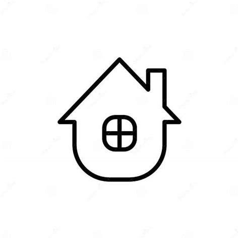 A Basic Home Icon Representing Houses Residences Or Buildings