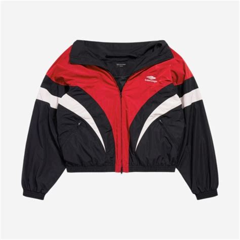 발렌시아가 3b 스포츠 아이콘 미디움 핏 트랙수트 자켓 화이트 Balenciaga Kream