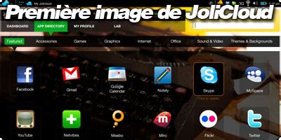 Une première image de JoliCloud CNET France