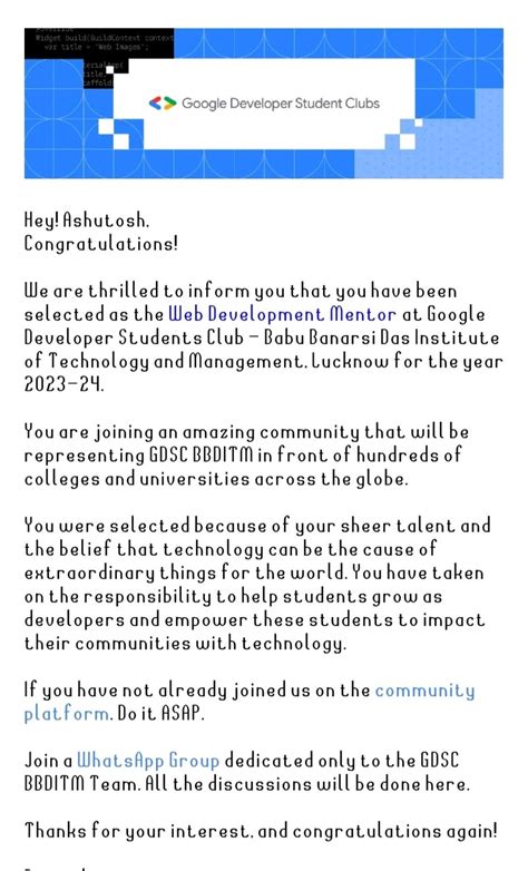 Ashutosh Kumar Singh On Linkedin Gdsc Gdscbbditm