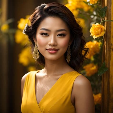 Premium Ai Image Beautiful Asian Model Girl
