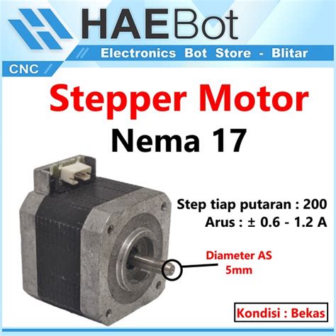 Jual Haebot Nema 17 Mikro Stepper Motor 42mm 31mm Cnc 3d Printer Axis