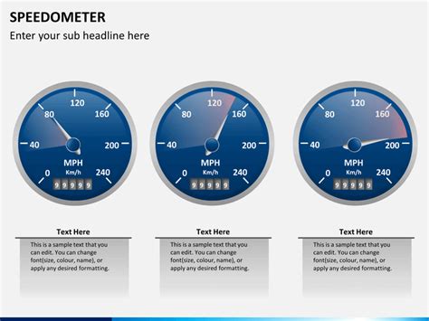 Speedometer PowerPoint Template SketchBubble