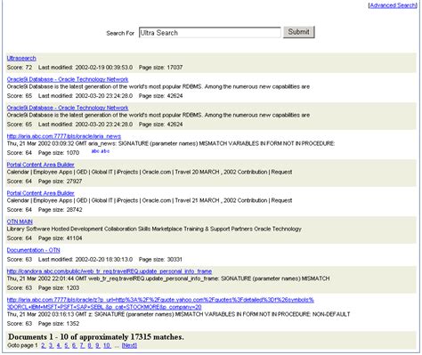 Configuring The Search Features In Oracleas Portal