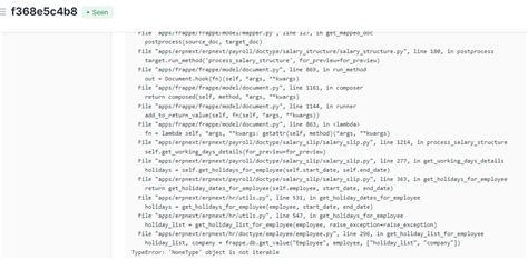 Payroll Entry Create Salary Slip Error Erpnext Frappe Forum
