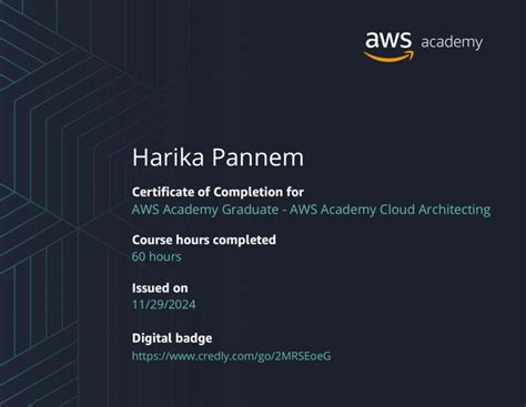Harika Pannem On Linkedin Aws Cloudcomputing Certification