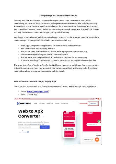 Ppt Simple Steps For Convert Website To Apk Web Appz Powerpoint Presentation Id
