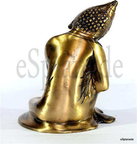 Esplanade Brass Buddha Meditating Buddha Showpiece Home Decor