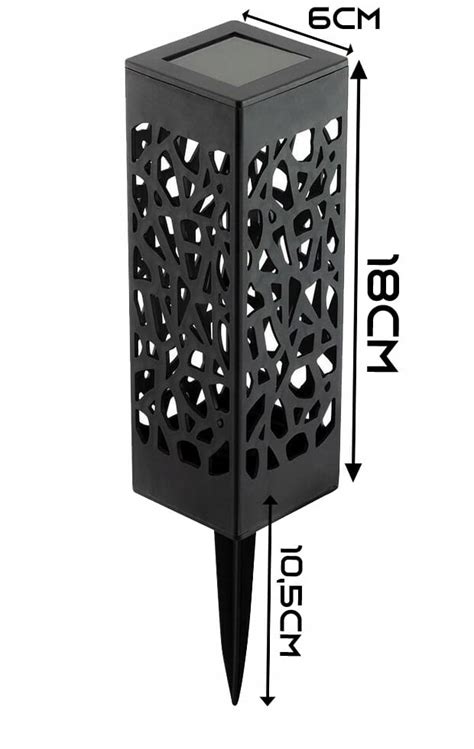 Lampa Solarna LED Wbijana Ogrodowa Zewnętrzna Oświetlenie Ścieżki