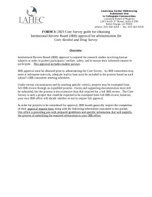 Steps In Getting Irb Institutional Review Board Approval Doc Template