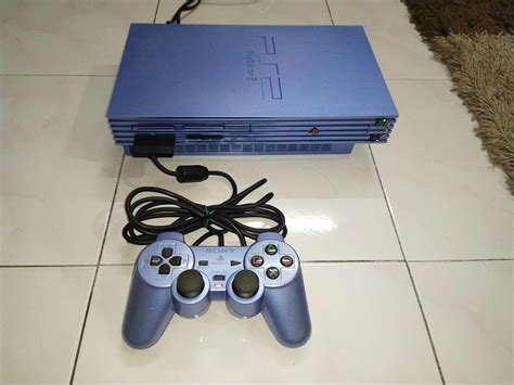 Playstation 2 PS2 Fat Aqua Blue Scph 39000 Video Gaming Video Games