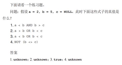 Sql Truefalseunknown Null Ai
