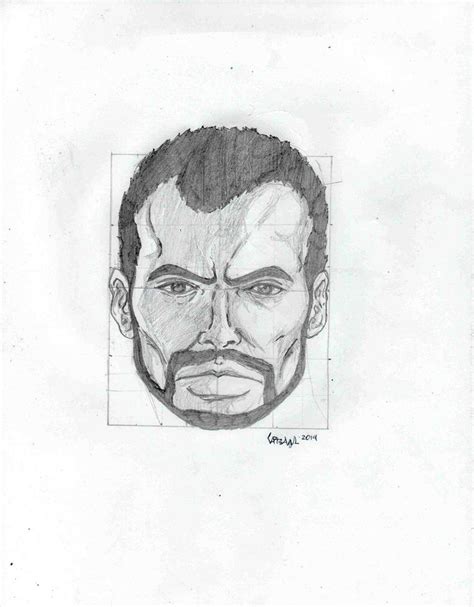 Bearded Man Face Sketch By Tefenthescorpion On Deviantart