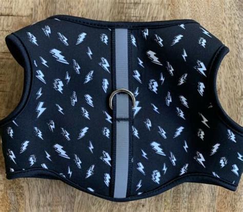 Top Paw Lightning Bolts Reflective Vest Dog Harness