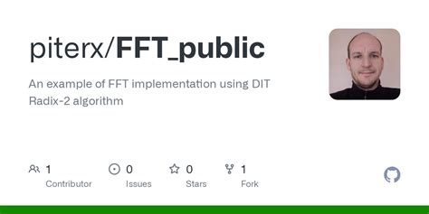 github piterx fft public an example of fft implementation using dit