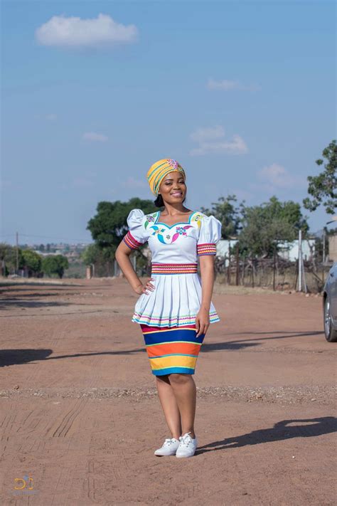 Beautiful Sepedi Traditional Peplum Top With Skirt And Doek Artofit