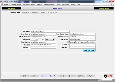 Email Certificate TDSMAN Ver 14 1 User Manual