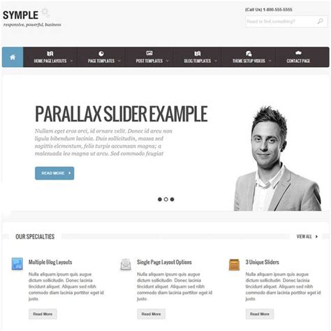 Symple Wordpress Theme For Business Premium Wordpress Themes