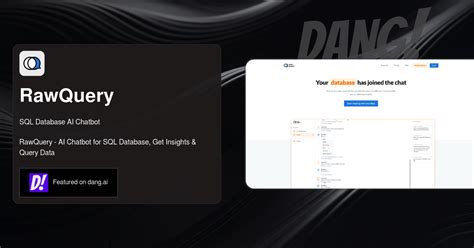 sql database ai chatbot rawquery