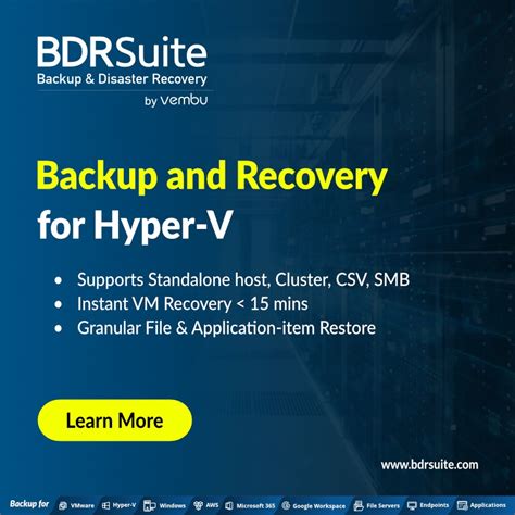 Bdrsuite Backup And Replication For Vembu Technologies
