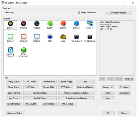 N Button Lite Serial Port Tool Software To Control Usb And Network Devices