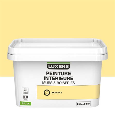 Peinture Mur Et Boiserie Luxens Banana 6 Satiné 25 L Leroy Merlin
