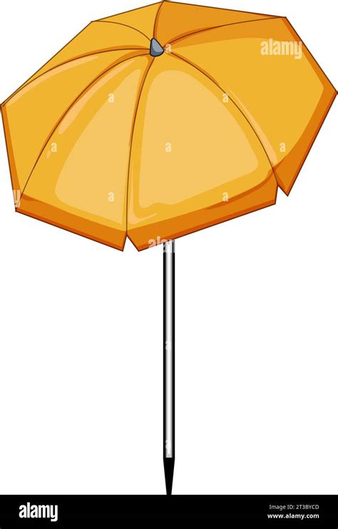 Relax Beach Umbrella Cartoon Vector Illustration Stock Vector Image