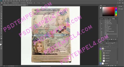 Uk United Kingdom Passport Psd Template Fake Fully Editable High Quality