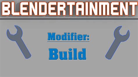 Blender Build Modifier Youtube