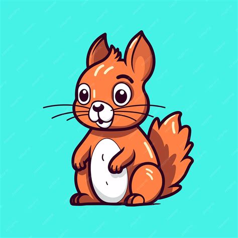 Premium Vector Red Squirrel Wild Forest Rodent Animal Vector
