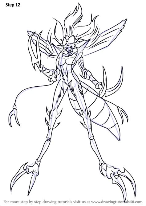 How To Draw Mosquito Girl From One Punch Man One Punch Man Step By