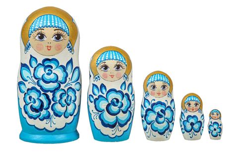 Матрешка гжель картинки для детей - 55 фото