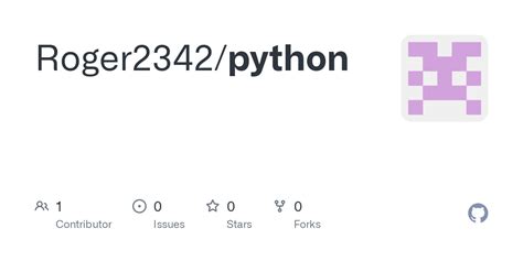 GitHub Roger Python