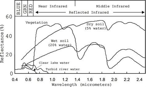 Representative Reflectance Spectra Of Different Materials Download