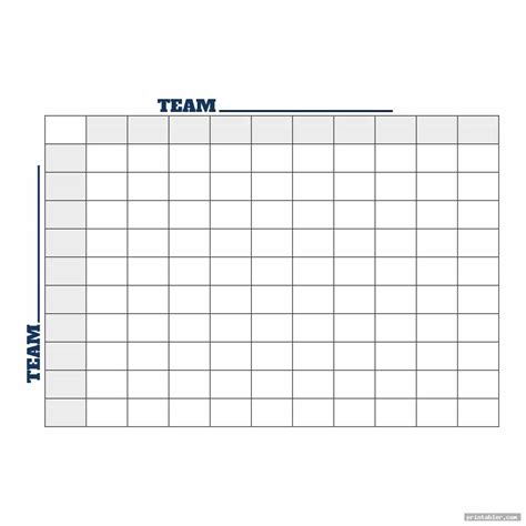 Football Pool Printable Sheets Printable Calendar
