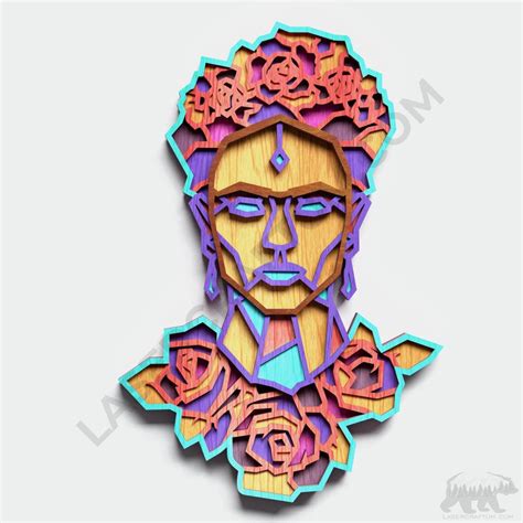 Frida Kahlo Layered Design For Cutting Lasercraftum