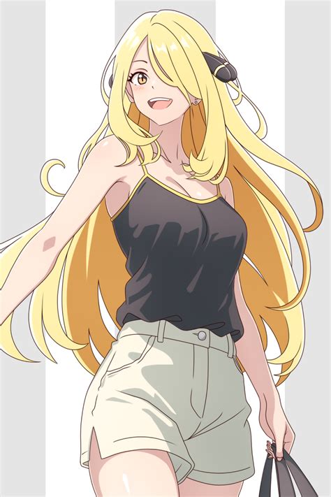 Cynthia Pokemon And More Drawn By Asairosora Danbooru