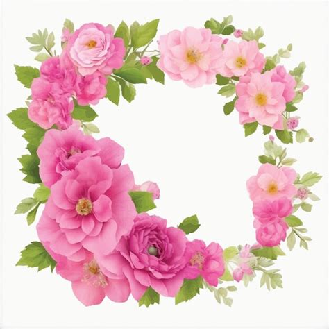 Premium Vector Abstract Flower Pattern Frame For Element Design