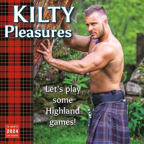 Kilty Pleasures 2024 Wall Calendar 16 Month Humor And Comic Calendar 12