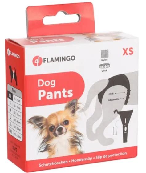Flamingo ძაღლის შავი ტრუსი 4 ცალი ჰიგიენური საფენით Xs Veli Store