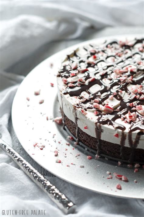 Gluten Free Peppermint Brownie Ice Cream Cake