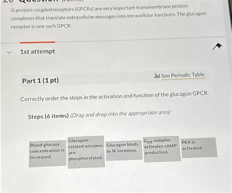 Solved G Protein Coupled Receptors Gpcrs ﻿are Very