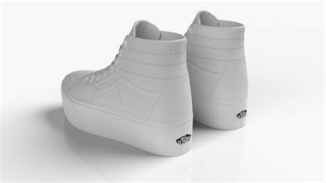 Artstation Vans Sk Hi Shoe Collection Low Poly Game Assets