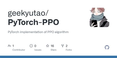 Github Geekyutaopytorch Ppo Pytorch Implementation Of Ppo Algorithm