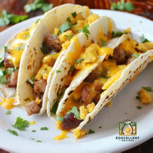 Sausage Egg And Cheese Breakfast Tacos