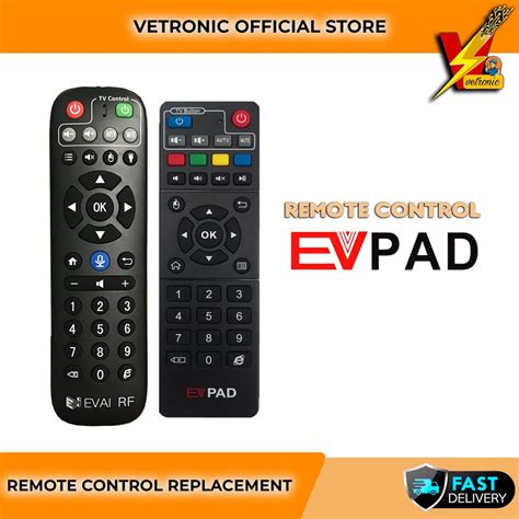 READY STOCK Remote Replacement For EVPAD EPLAY EVBOX EVAI AI BLE Voice S S R Max P S Pro