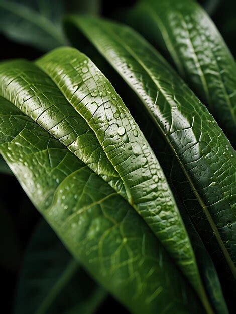 Topical Leaf Wallpaper Nature Leaves Premium Ai Generated Image