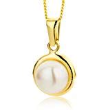 Orovi Boucles D Oreilles Femme Clou D Oreilles Perles En Or Jaune Carat Or Bijoux