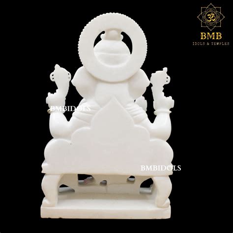 Marble Ganesh Statue Made In White Makrana Marble In 2feet24inch