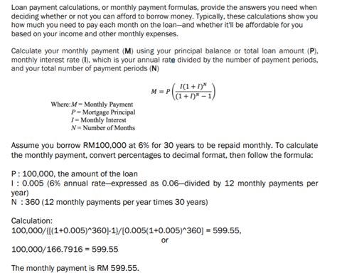 Solved Loan Payment Calculations Or Monthly Payment Chegg Com